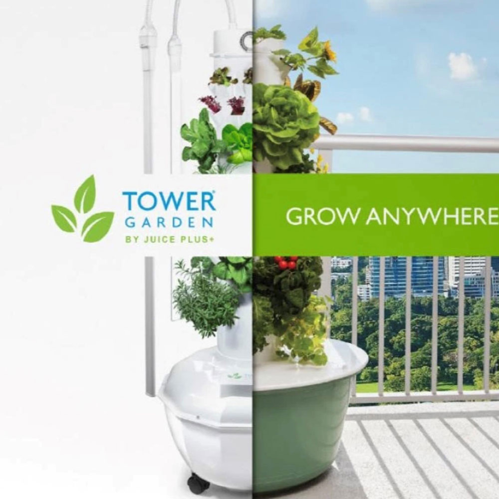 How to Grow Greens Indoors with a Tower Garden - The Green Living Gurus